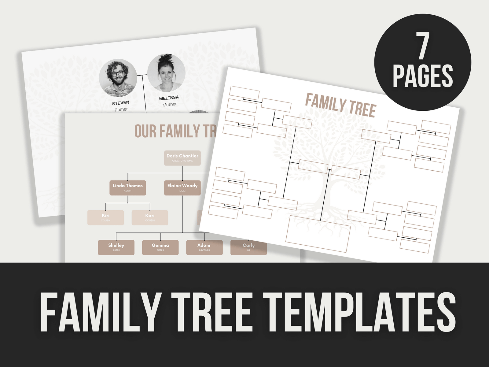 Family Tree Templates – Digital Profit Shop
